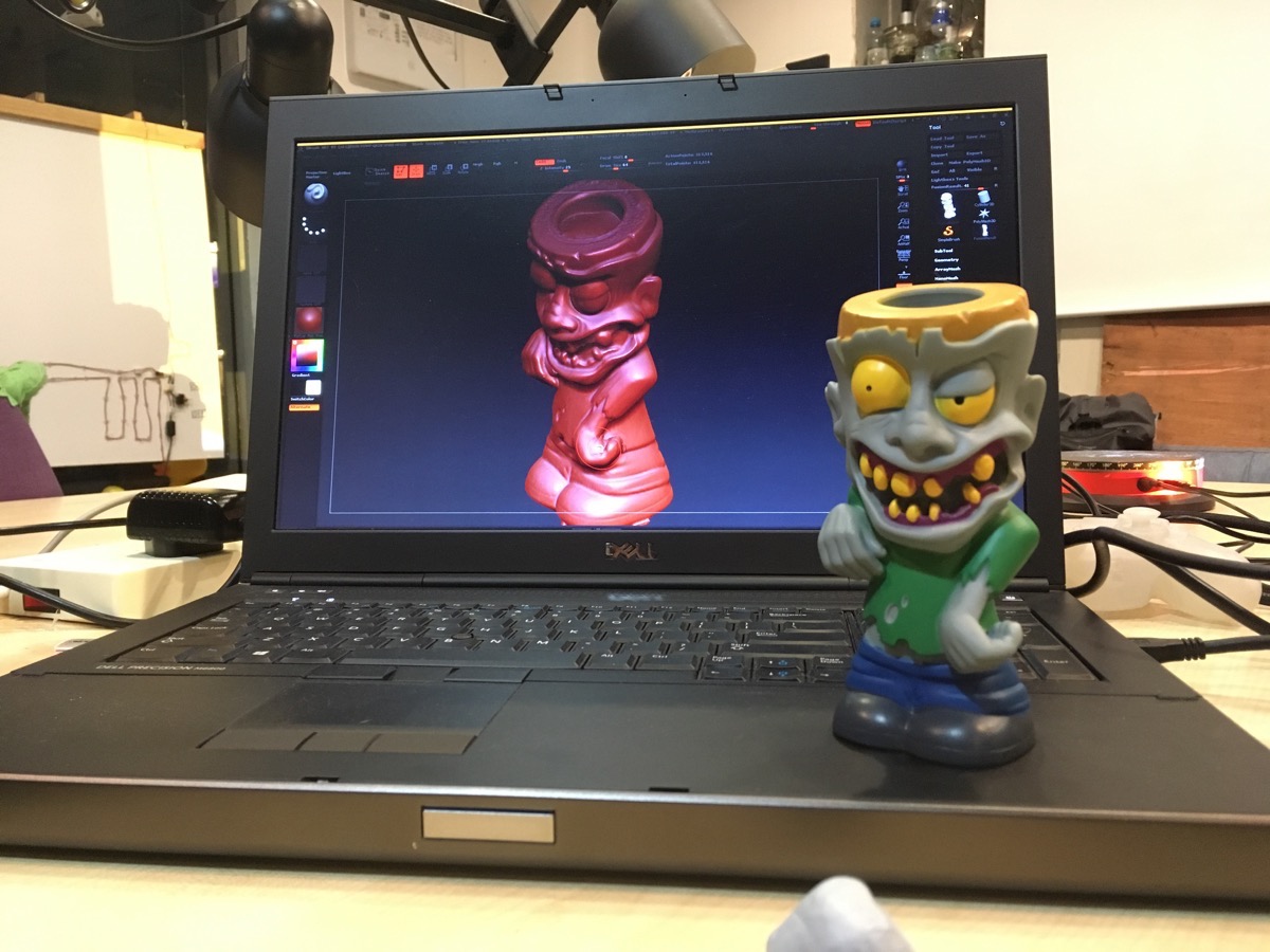 David Scan structured light 3D scanning Demo. | MakerSpace